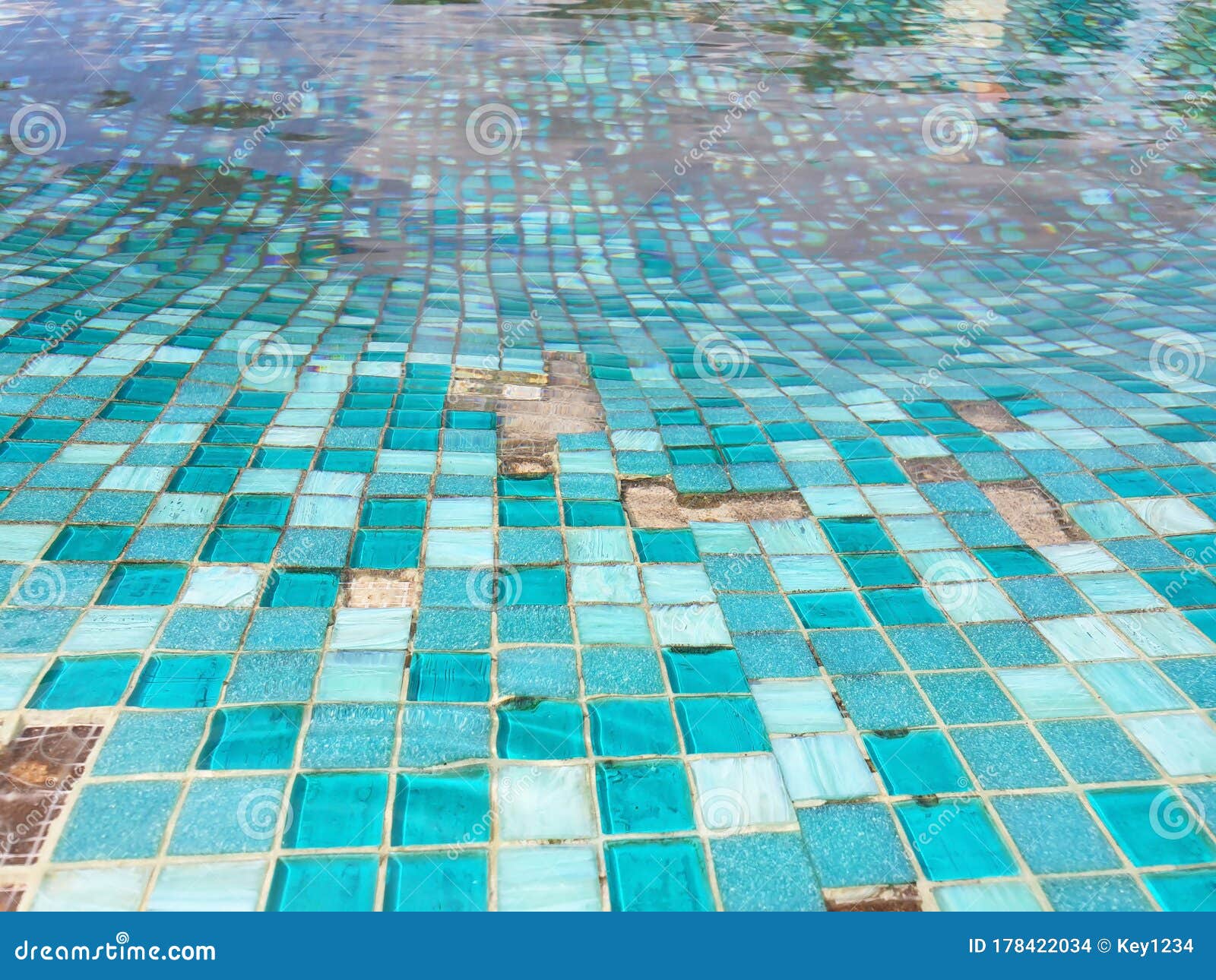 Background of the Bottom of the Pool Under Water Stock Photo - Image of ...