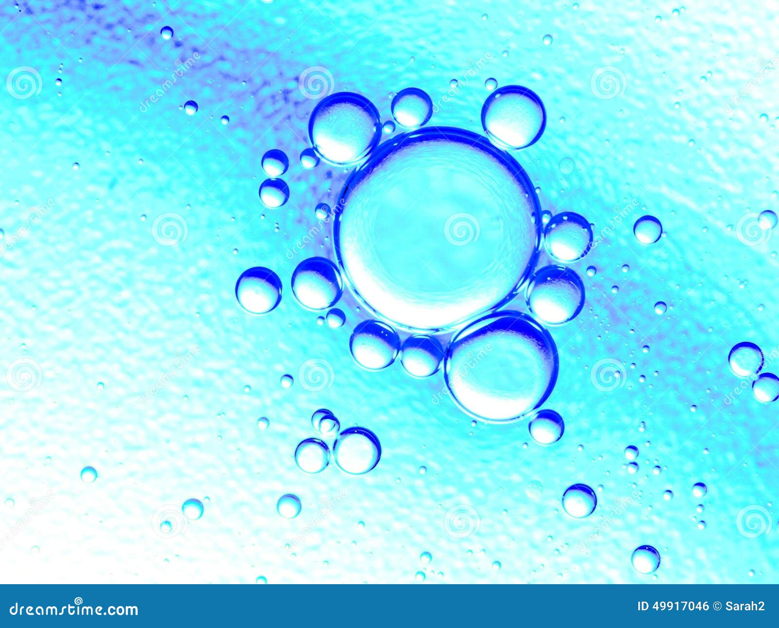 Blue Turquoise and White Bubbles Abstract Pattern. Stock Photo - Image ...