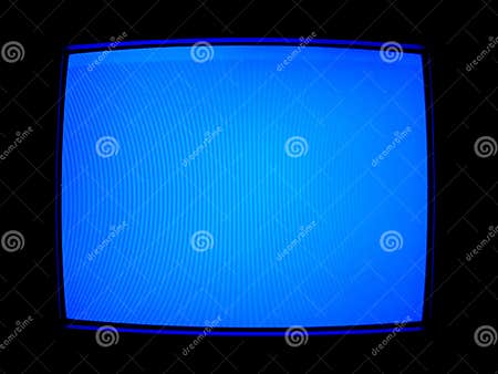 Blue TV Screen stock illustration. Illustration of signal - 78047