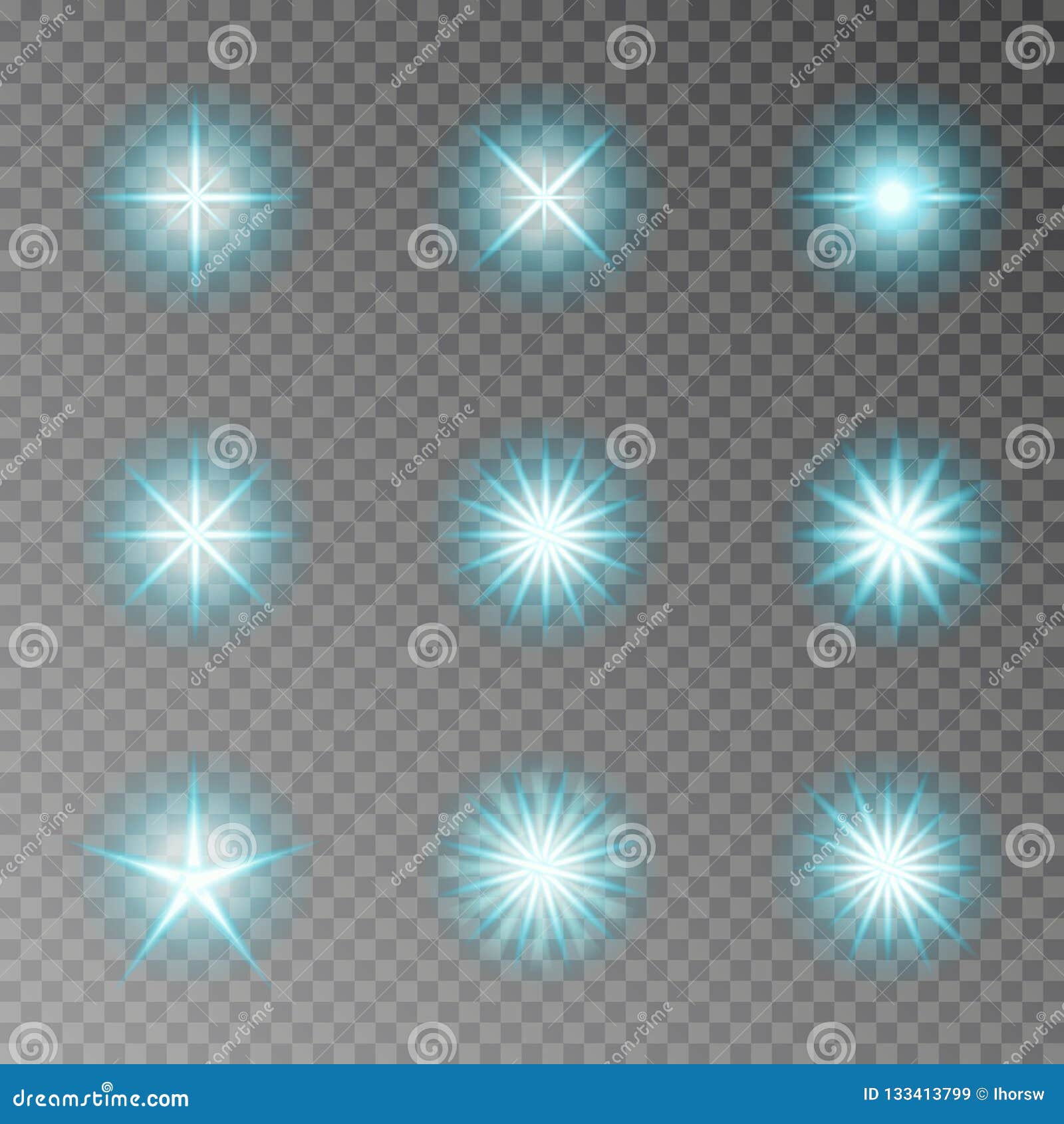Twinkle Sparkle Vector Isolated On Transparent Background. Flash Light ...