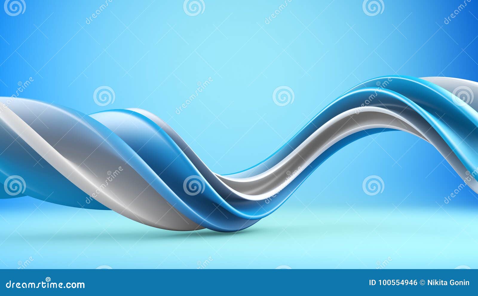 Blue Twisted Spiral 3D Shape Stock Illustration - Illustration of blue ... Blue Twisted Spiral 3D Shape Stock Illustration - Illustration of blue ...