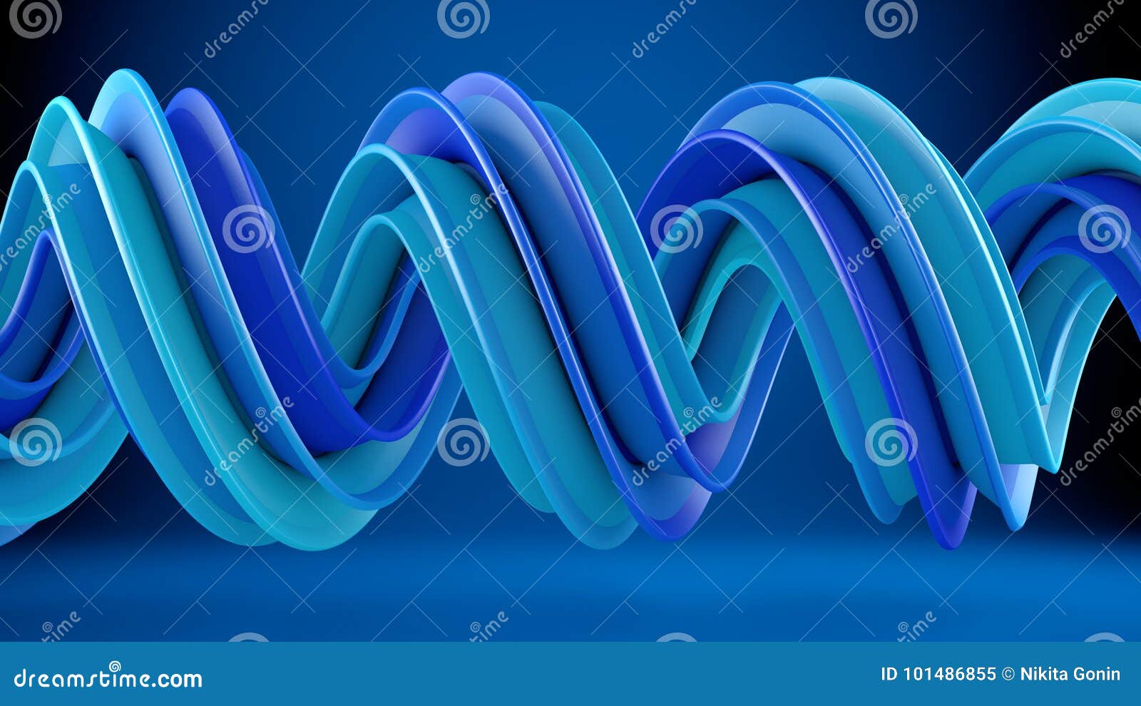 Blue Twisted Spiral Shape 3D Rendering Stock Illustration ... Blue Twisted Spiral Shape 3D Rendering Stock Illustration ...