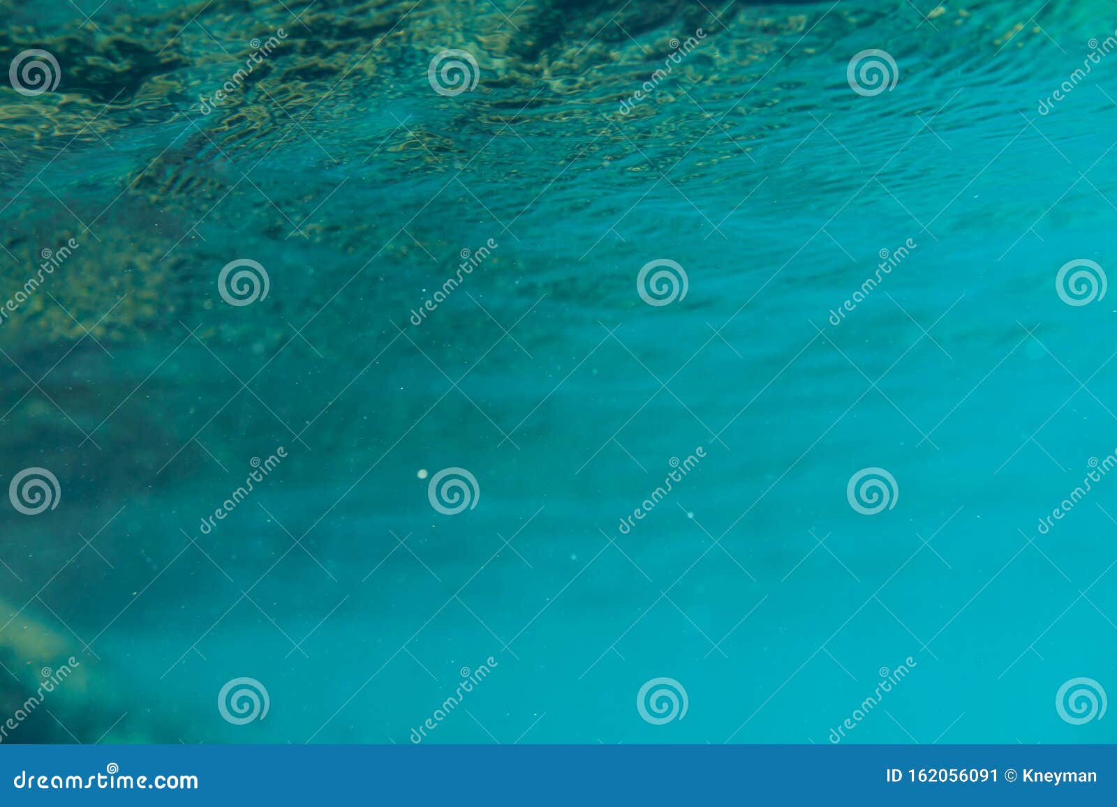 Blue Underwater Bokeh ,light Particles. Abstract. Atlantic Ocean Stock ...