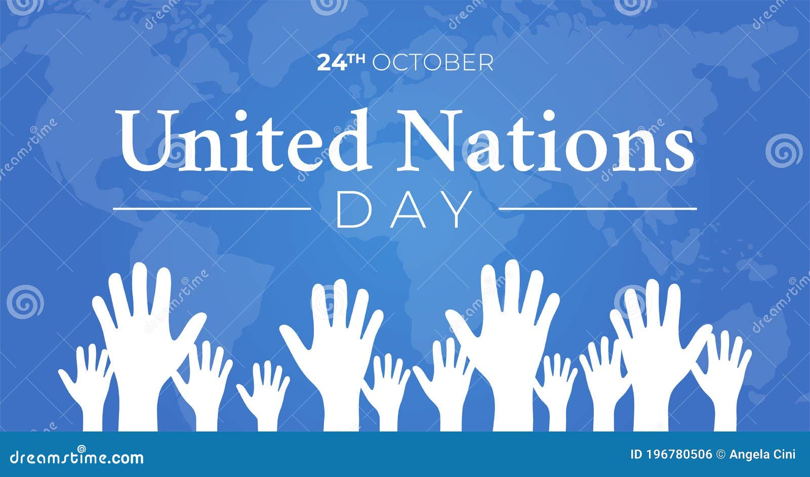 Blue United Nations Day Background Illustration Stock Vector ...