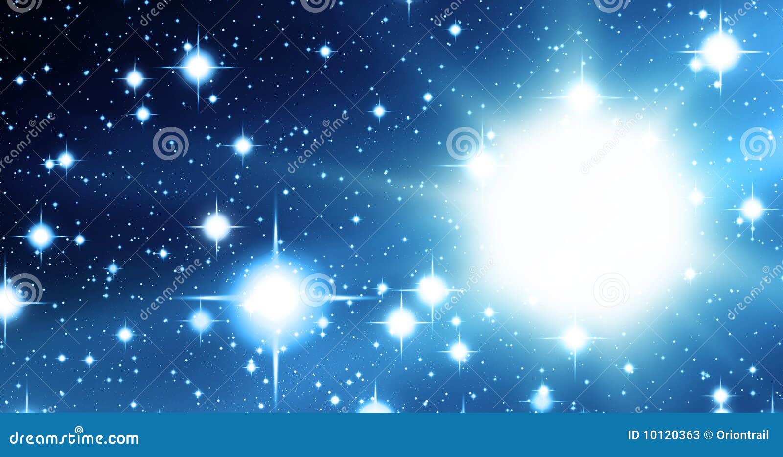 Blue universe stock illustration. Illustration of glittering - 10120363