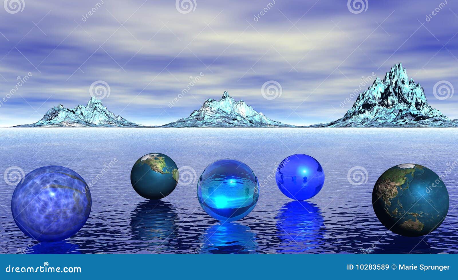 Blue universe stock illustration. Illustration of ball - 10283589