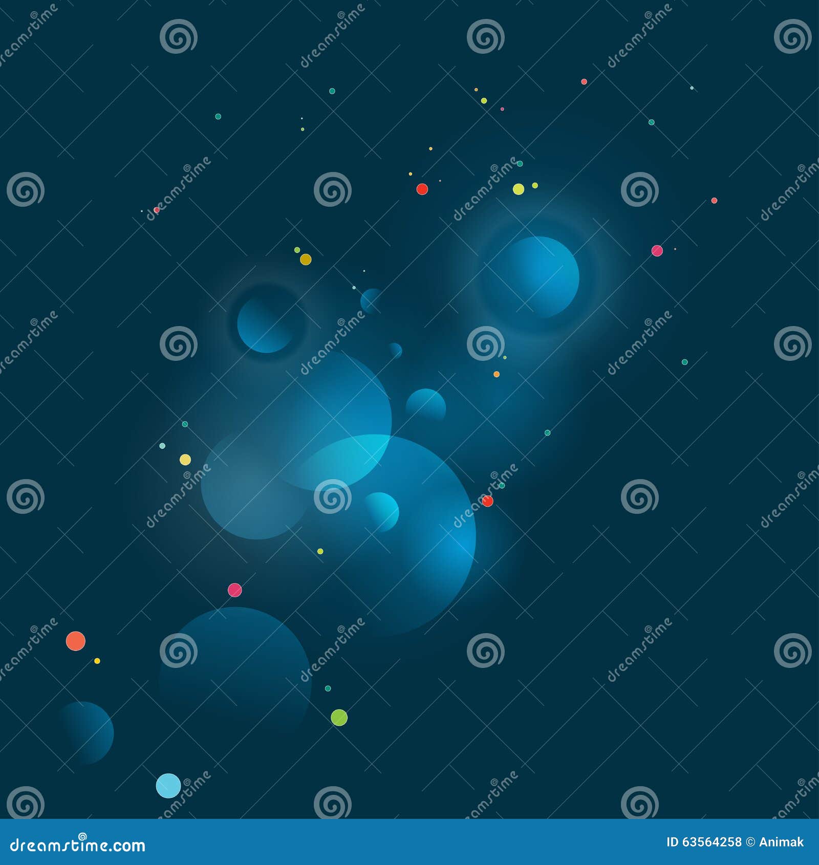 Blue Universe, Space Background. Stock Vector - Illustration of digital ...