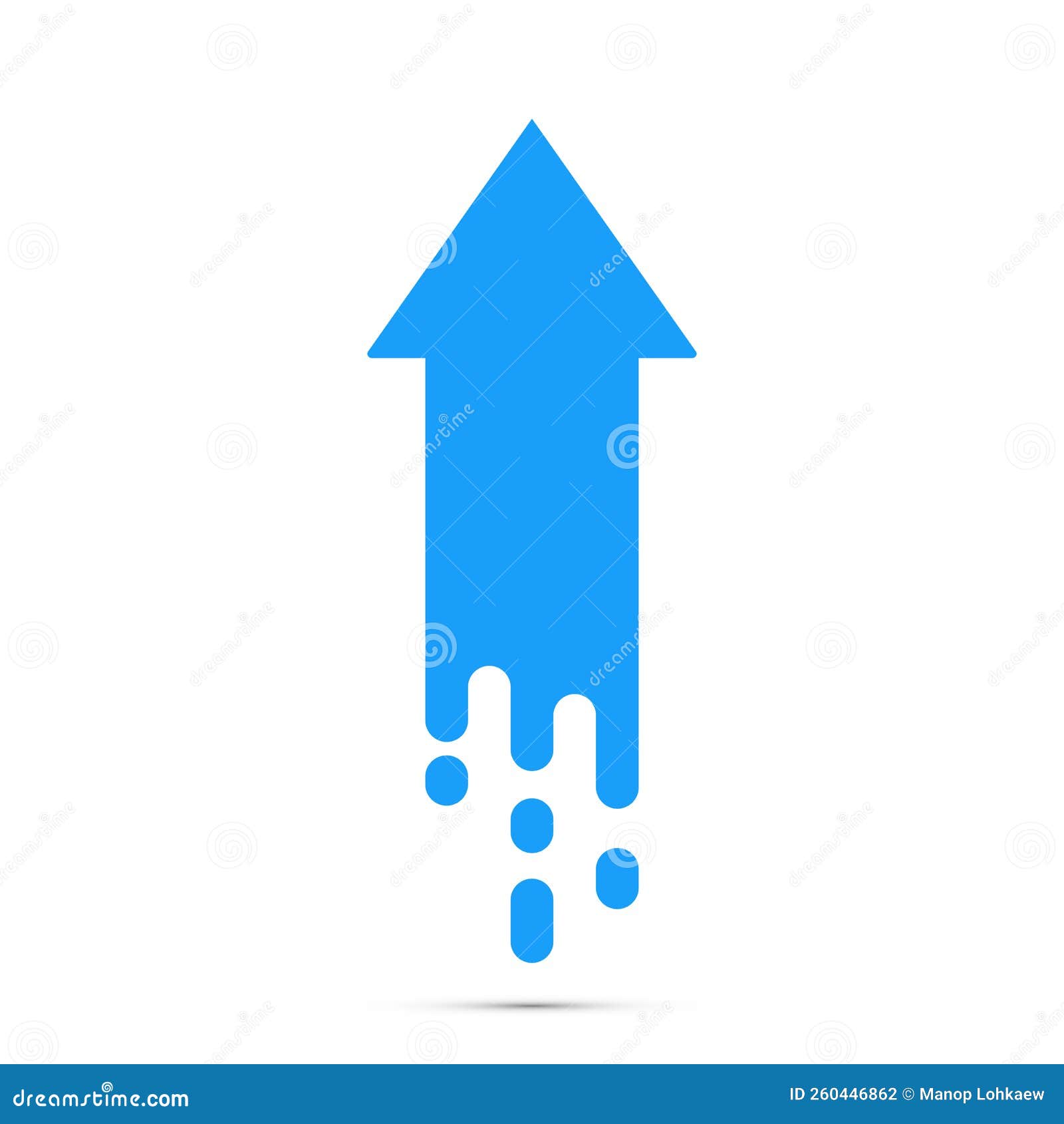 Blue Up Arrow on White Background Vector Illustration Stock Vector ...