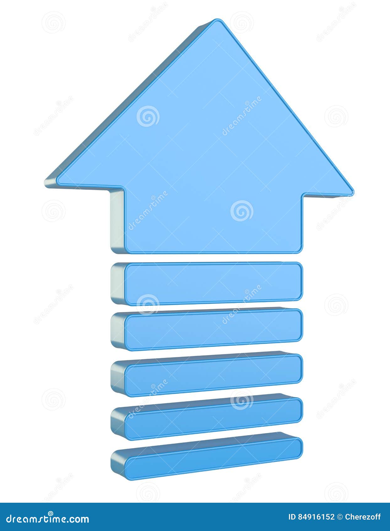 Blue Up Arrows stock illustration. Illustration of white - 84916152