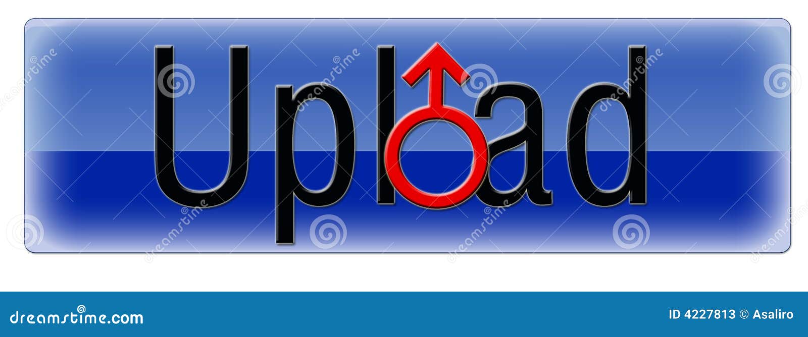 Blue Upload stock illustration. Illustration of blue, buttons - 4227813
