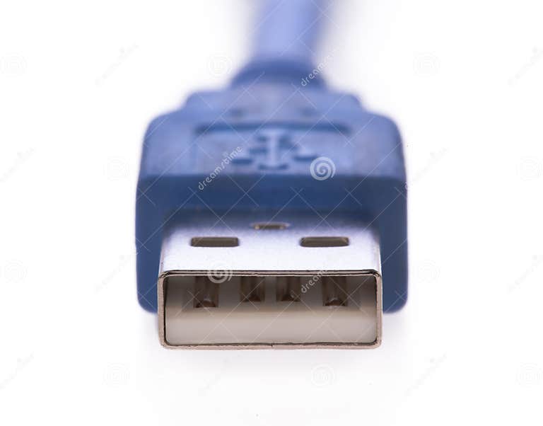 Blue USB cable stock photo. Image of internet, medium - 43579946