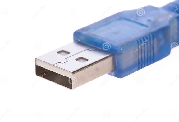 Blue USB cable stock image. Image of object, equipment - 44103103