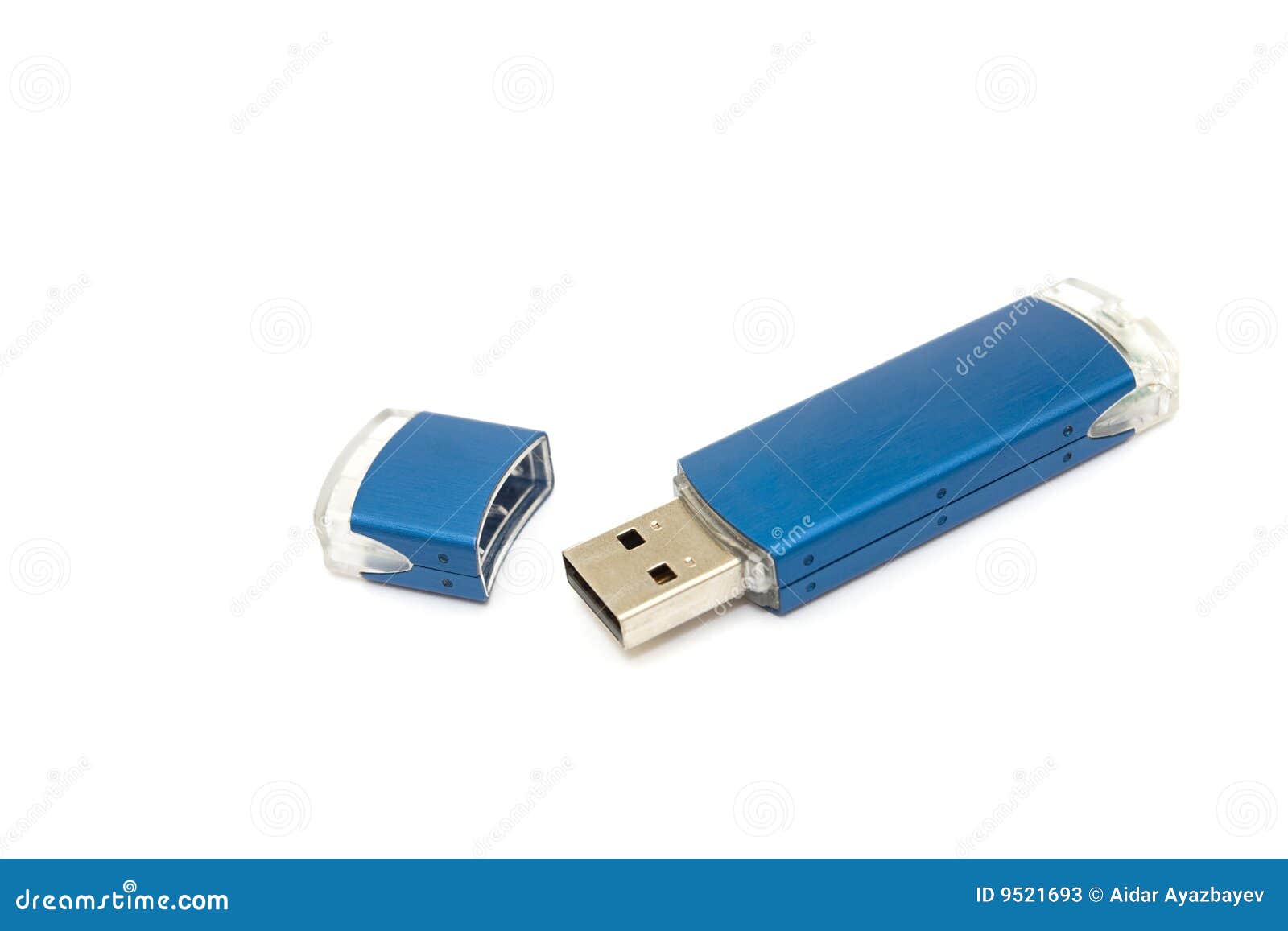 Blue Usb Stick Storage Device Stock Image - Image of hardware, memory ...