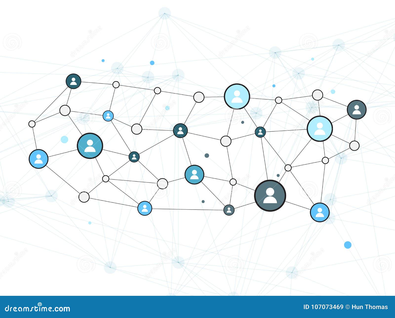 Social Network Vector Design Concept Illustration with User Icon Stock ...