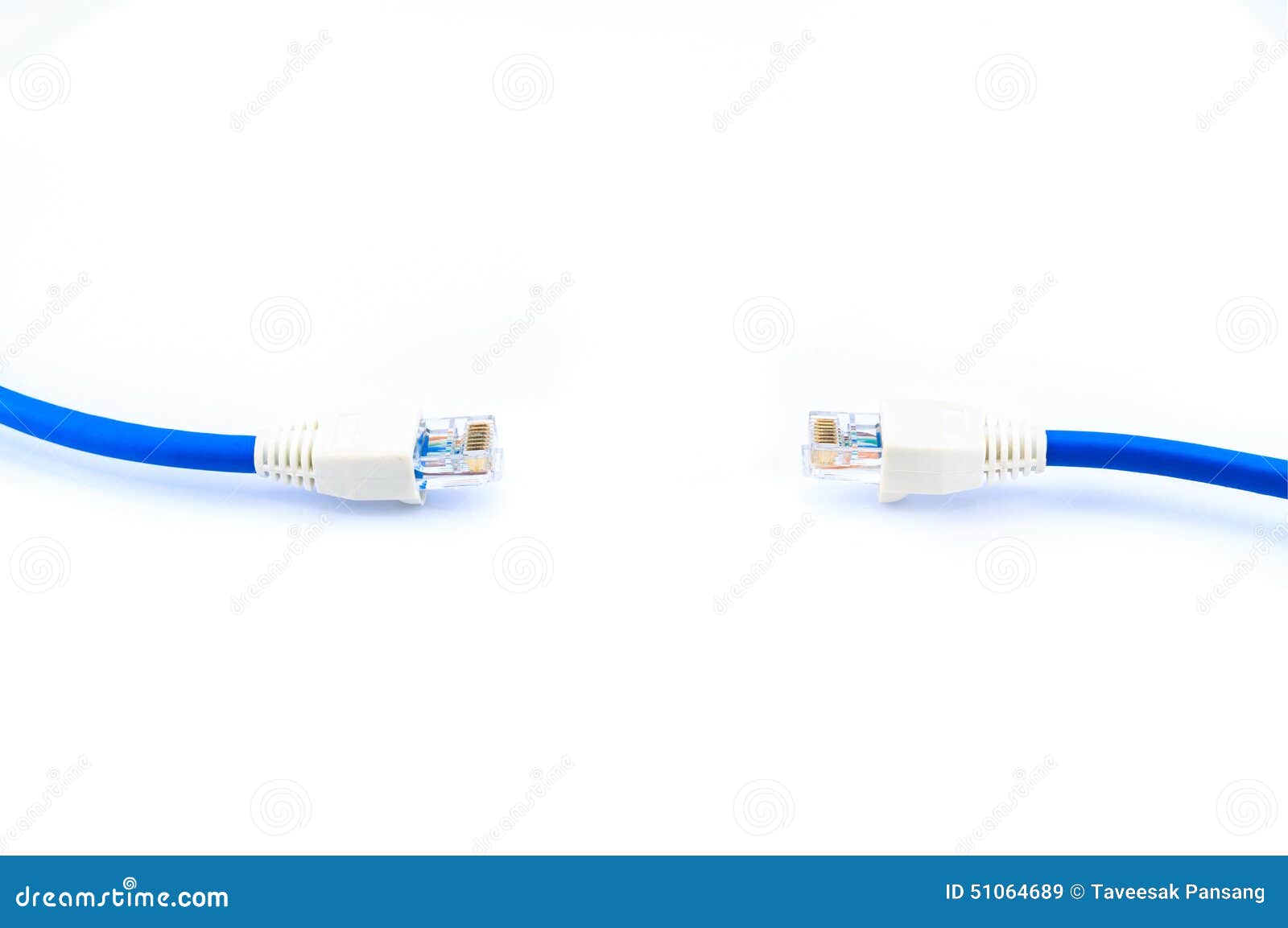 Blue utp cable stock image. Image of plug, equipment - 51064689
