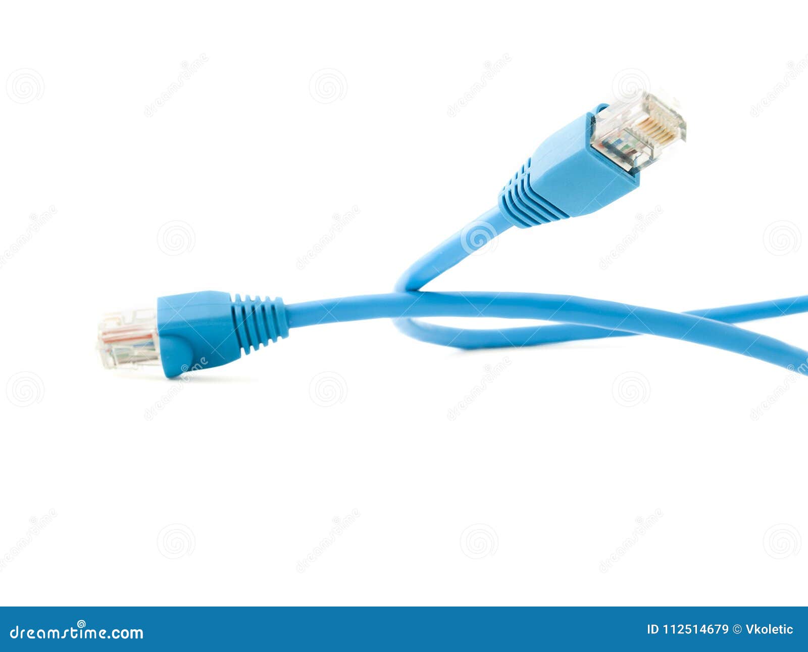 Blue UTP cable stock image. Image of networking, digital - 112514679