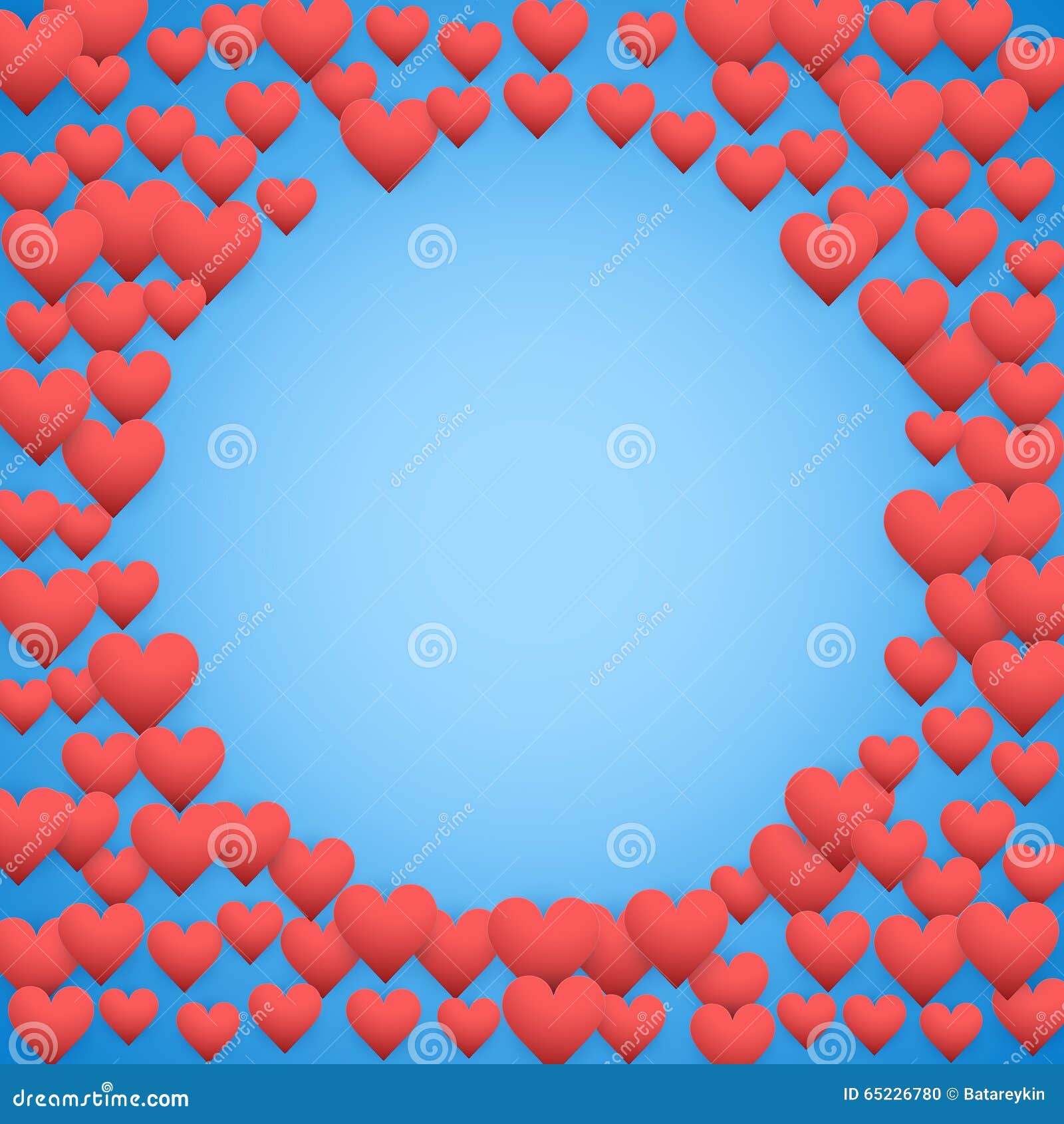 Blue Valentines Day Background Stock Vector - Illustration of beautiful ...