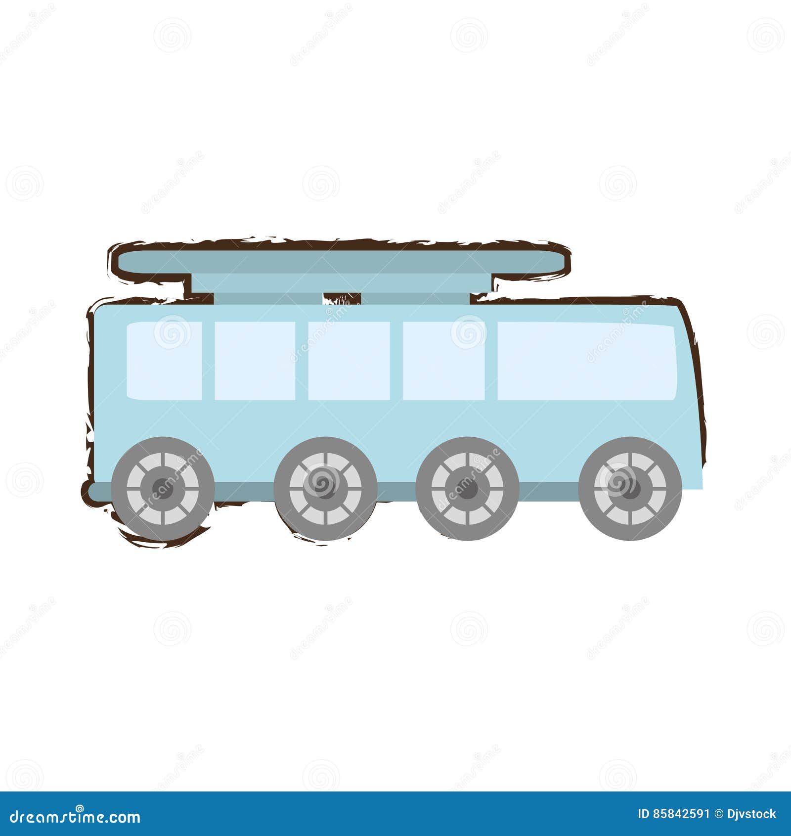 Blue van icon image stock illustration. Illustration of clipart - 85842591