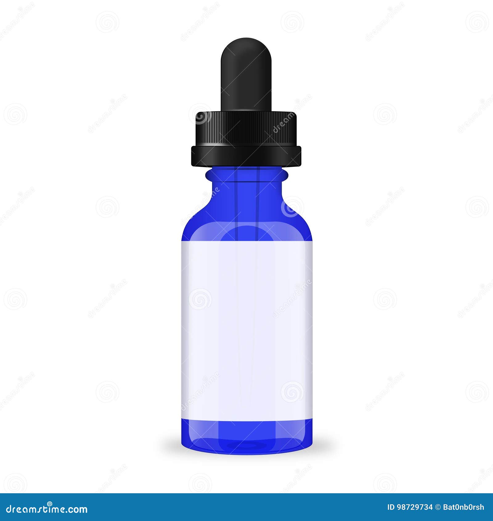 Blue vaping juice bottle stock illustration. Illustration of liquid ...