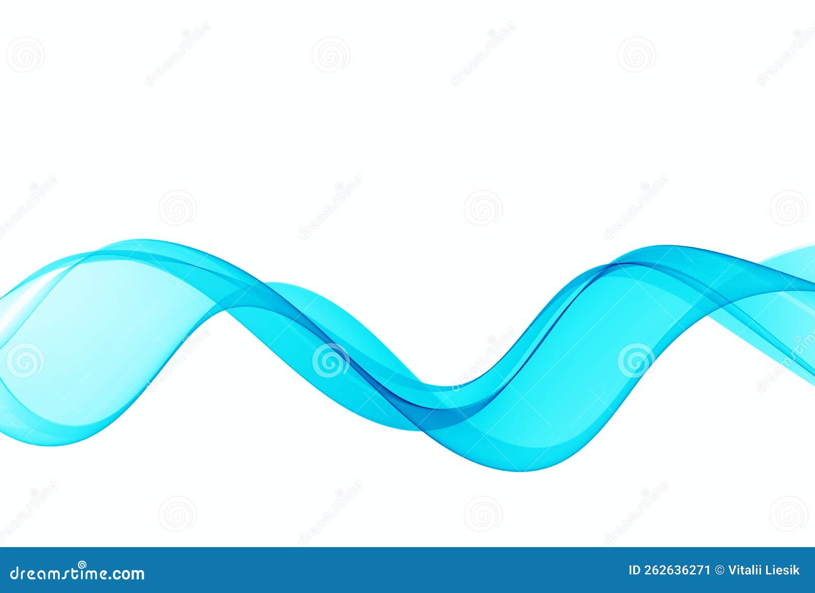 Blue Vector Abstract Background Flowing Wave Smoky,transparent Stock ...