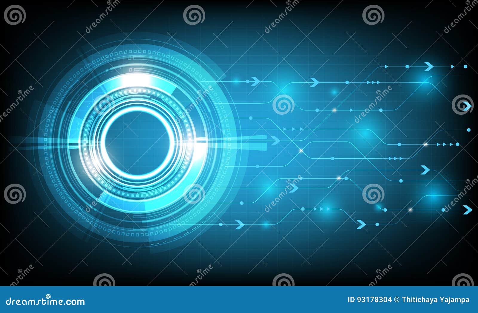 Blue Vector Abstract Background Shows the Innovation of Technology and ...