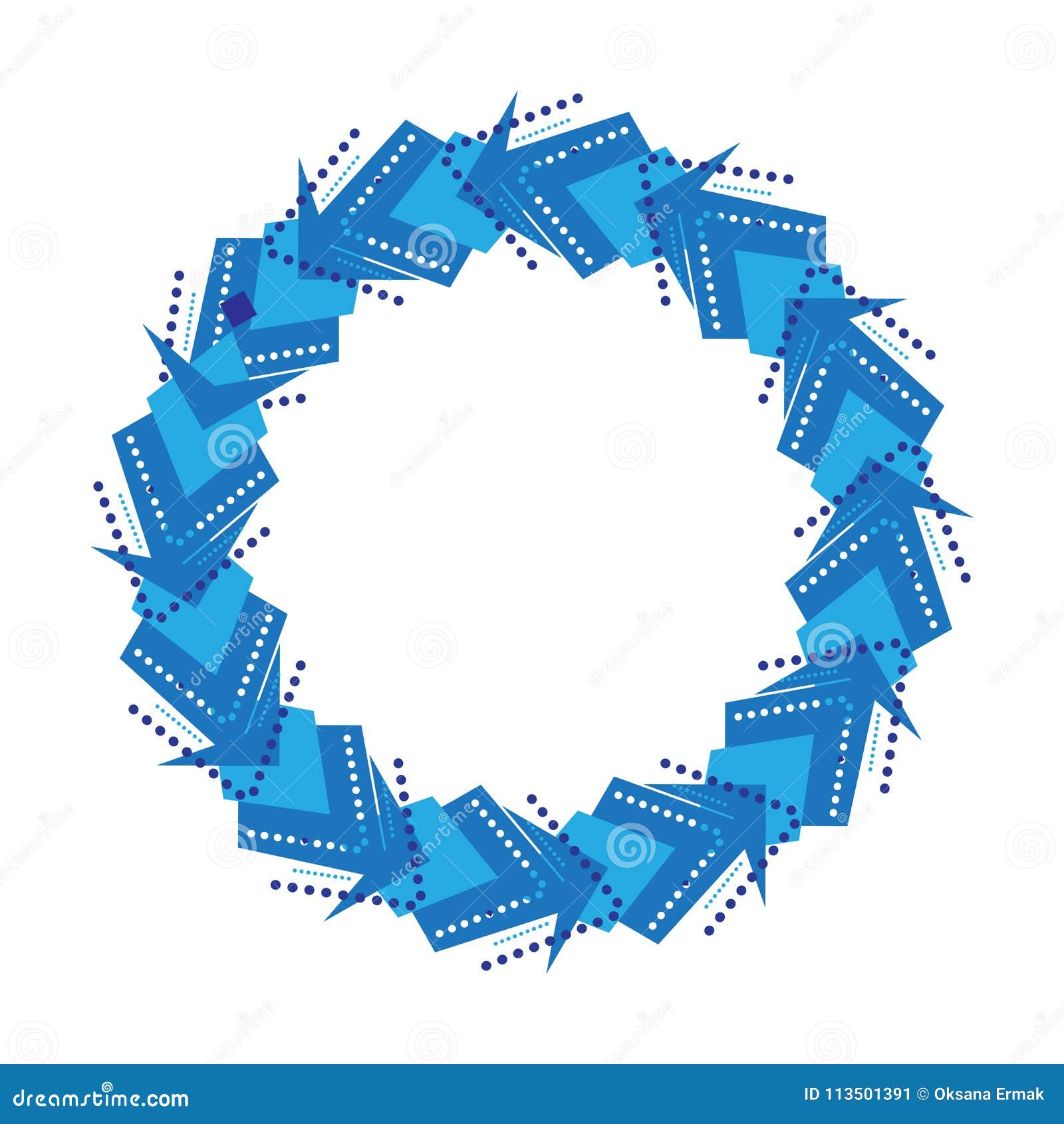 Blue Vector Mandala stock vector. Illustration of meditation - 113501391