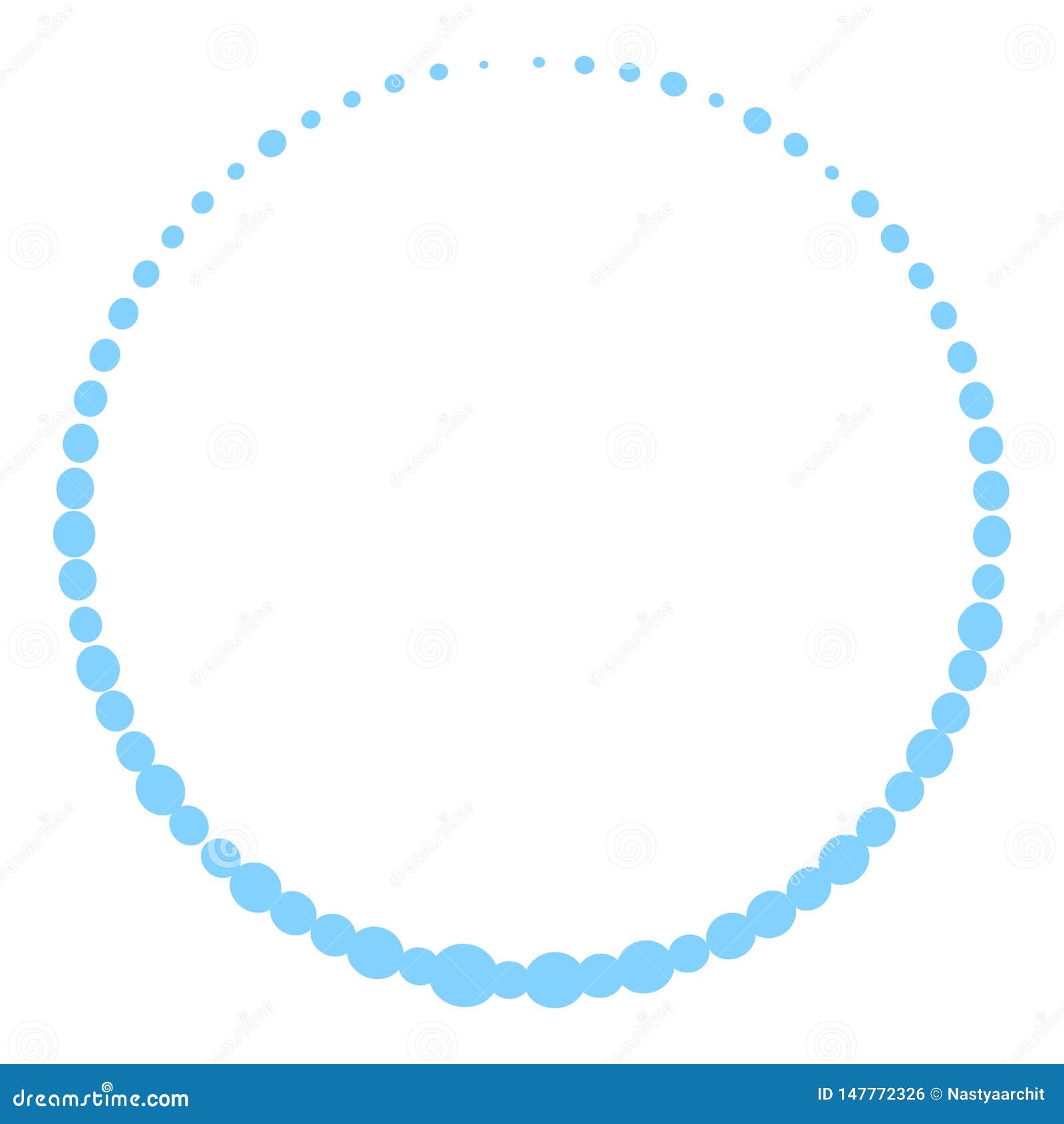 Blue Vector Circle, Round Frame Stock Illustration - Illustration of ...