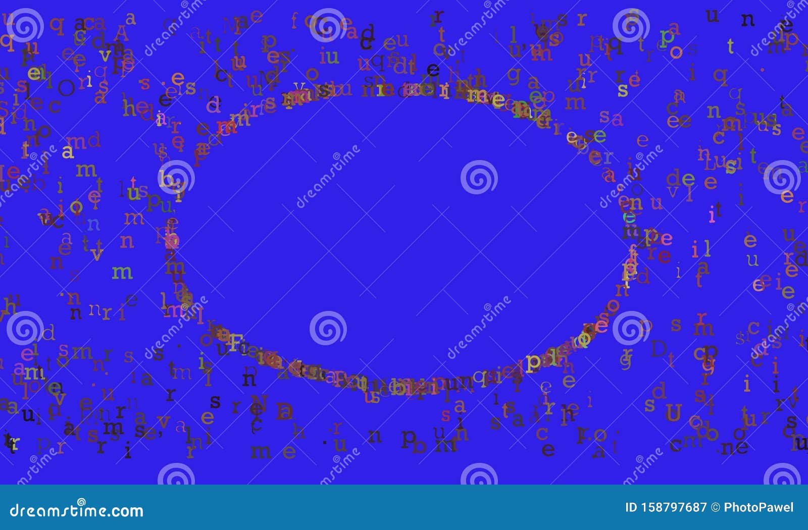 Vector Colorful Random Background Made From Alphabet Symbols, Letters ...