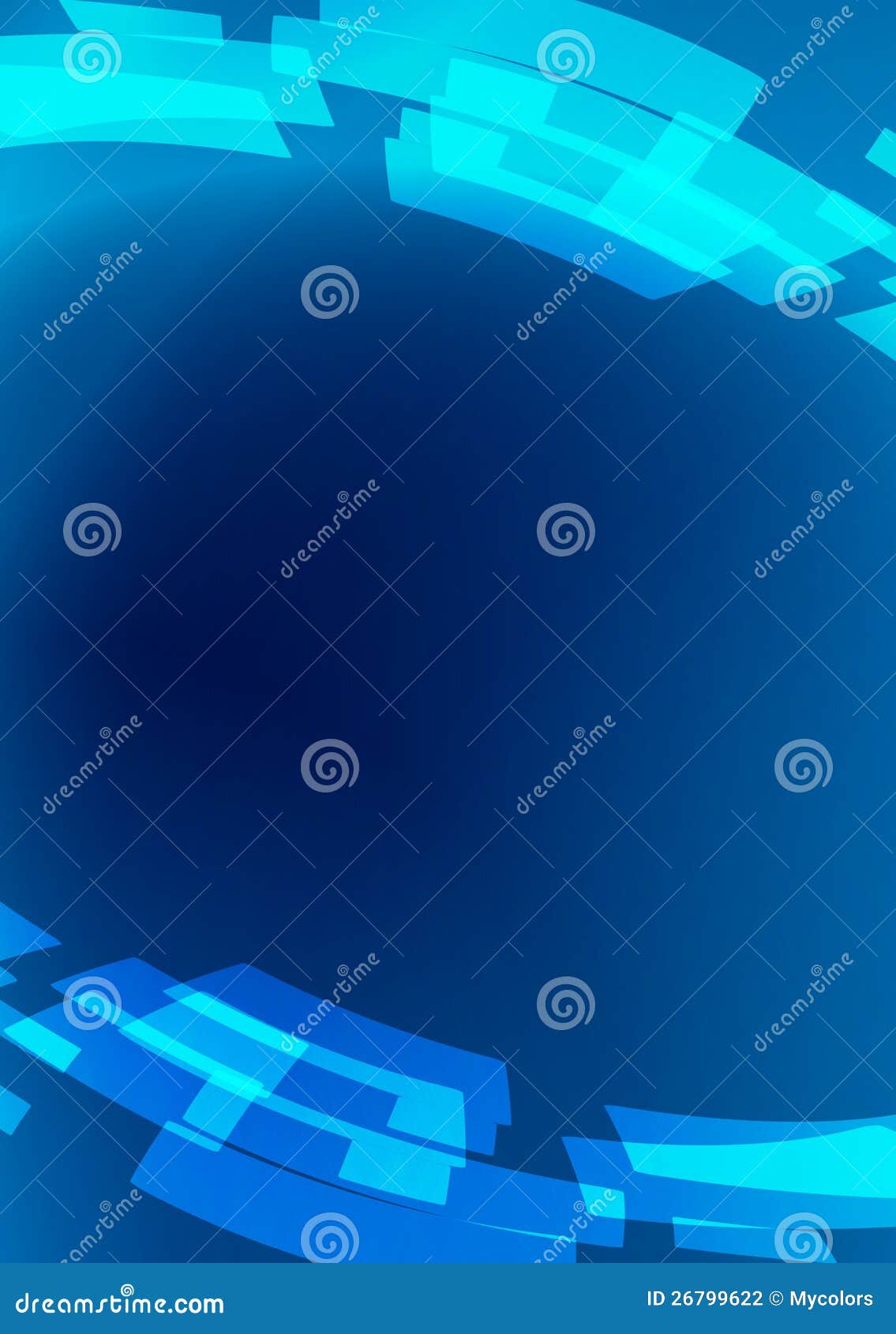 Blue Vector Flyer - Abstract Background Stock Vector - Illustration of ...