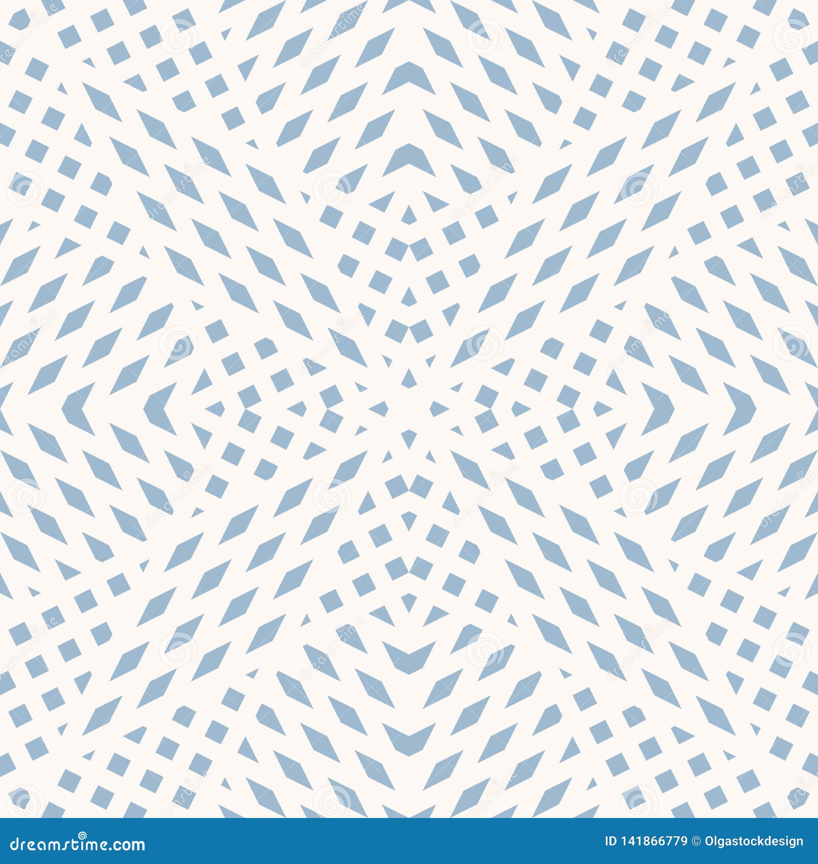 Blue Vector Geometric Seamless Pattern with Small Elements, Squares ...