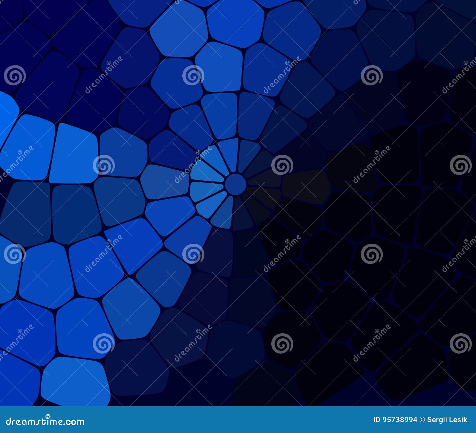 BLUE Vector Polygonal Illustration Consisting of Rectangles ...