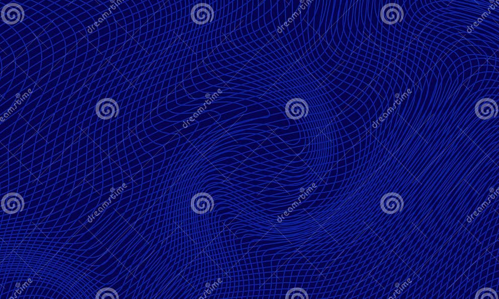 Blue Vector Random Line Pattern Stock Vector - Illustration of ornament ...