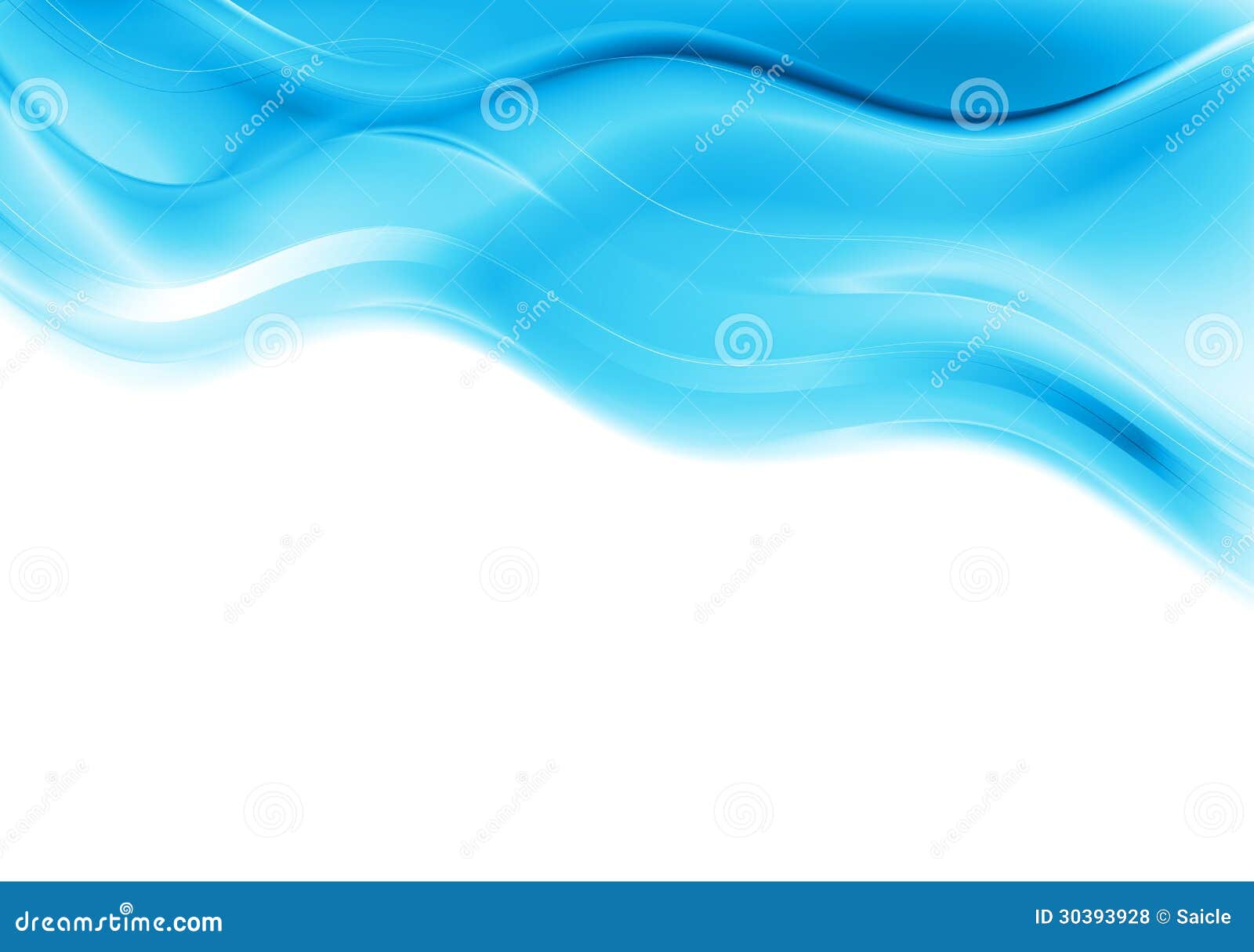 Blue Vector Smooth Waves Design Stock Vector - Illustration of backdrop ...
