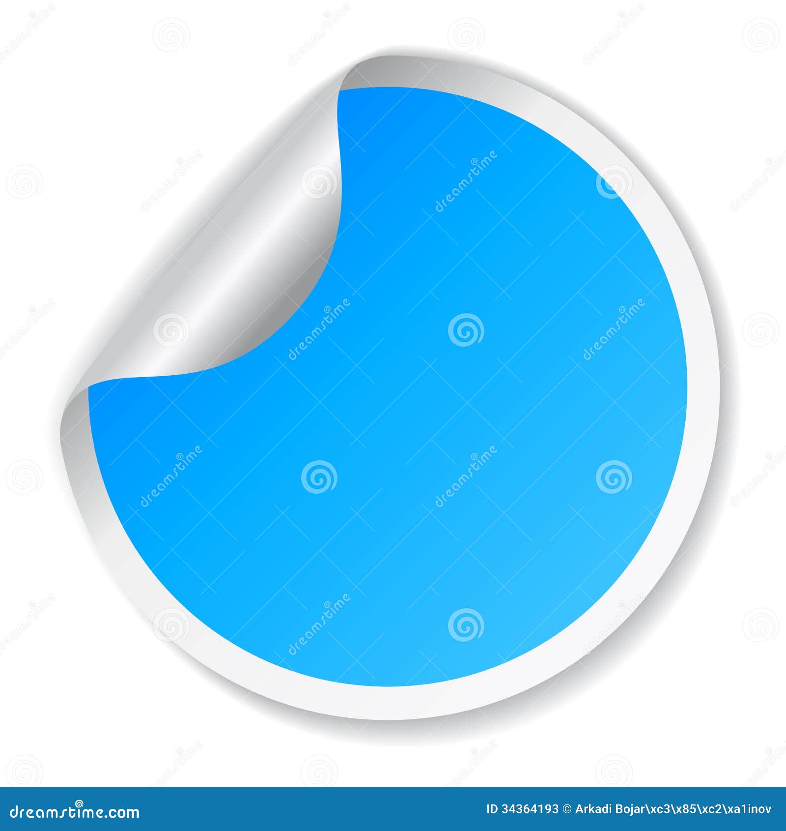 Blue vector sticker stock vector. Illustration of graphics - 34364193