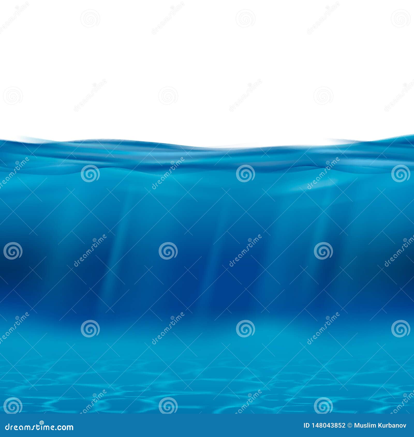 Blue Vector Water Banner Background Stock Vector - Illustration of ...