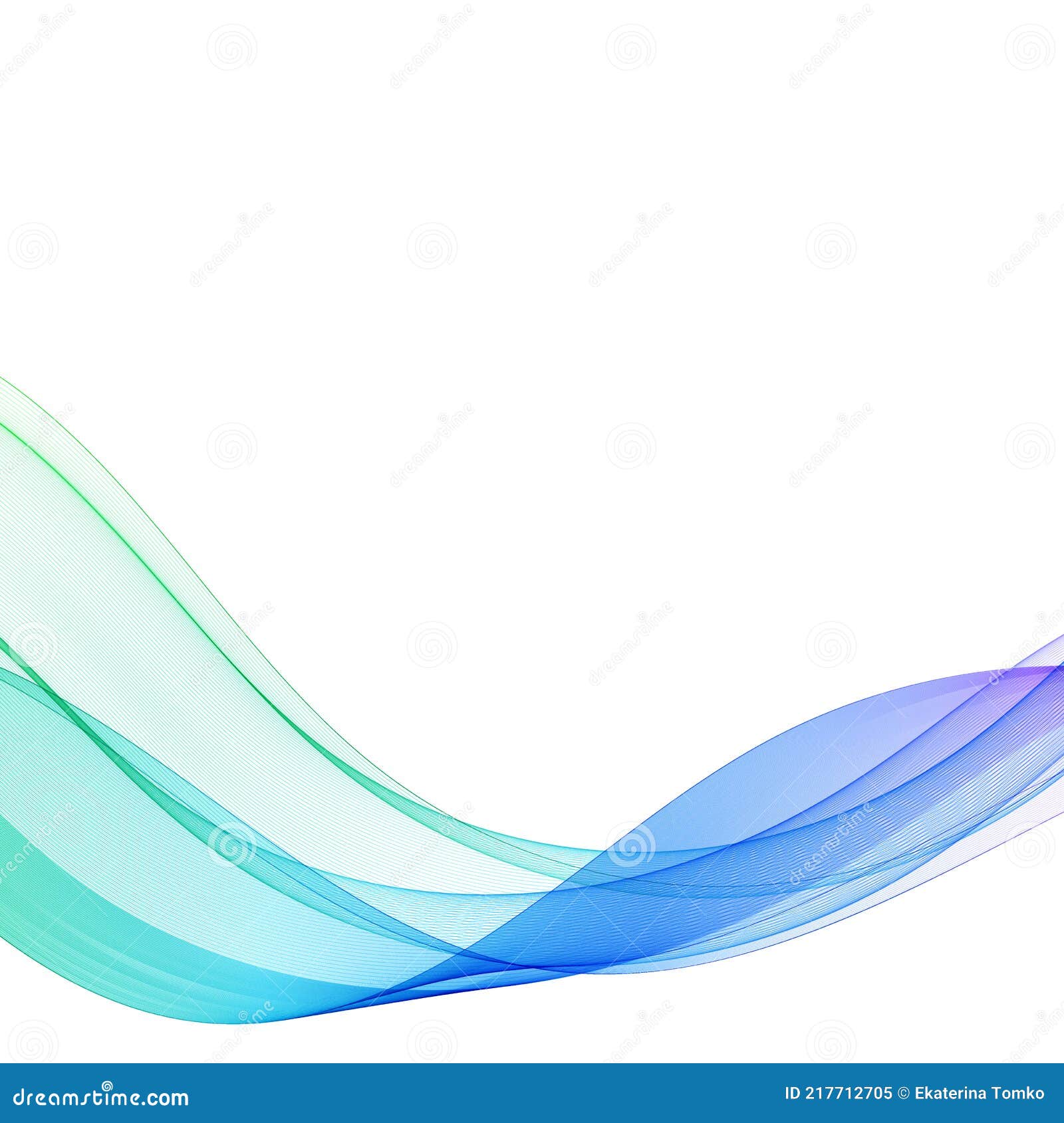 Blue Vector Wave. Layout for Presentation, Brochure. Eps 10 Stock ...