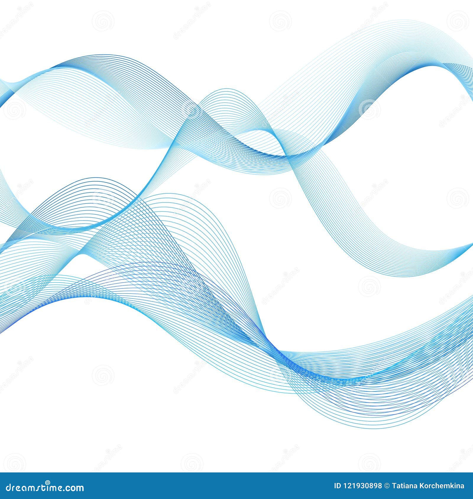 Blue vector wave stock vector. Illustration of creativity - 121930898