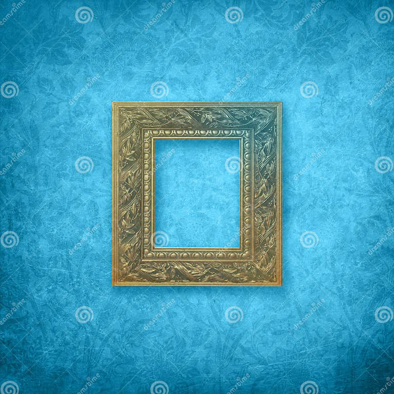 Blue Velvet Frame stock illustration. Illustration of blank - 10178937