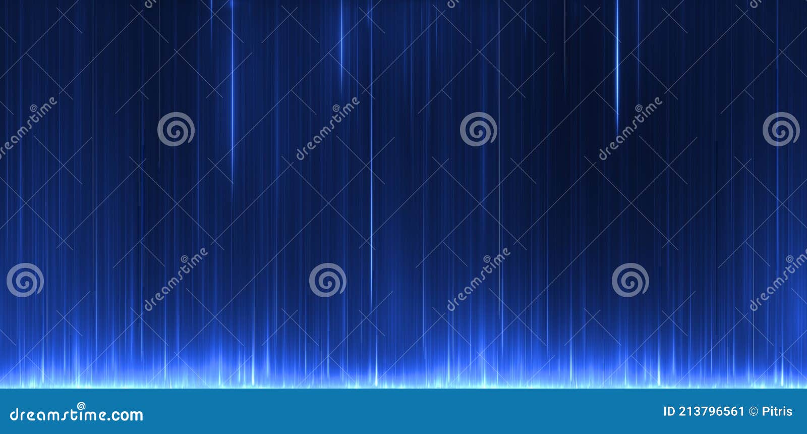 Blue Vertical Light Trails with Motion Effect Stock Illustration ...