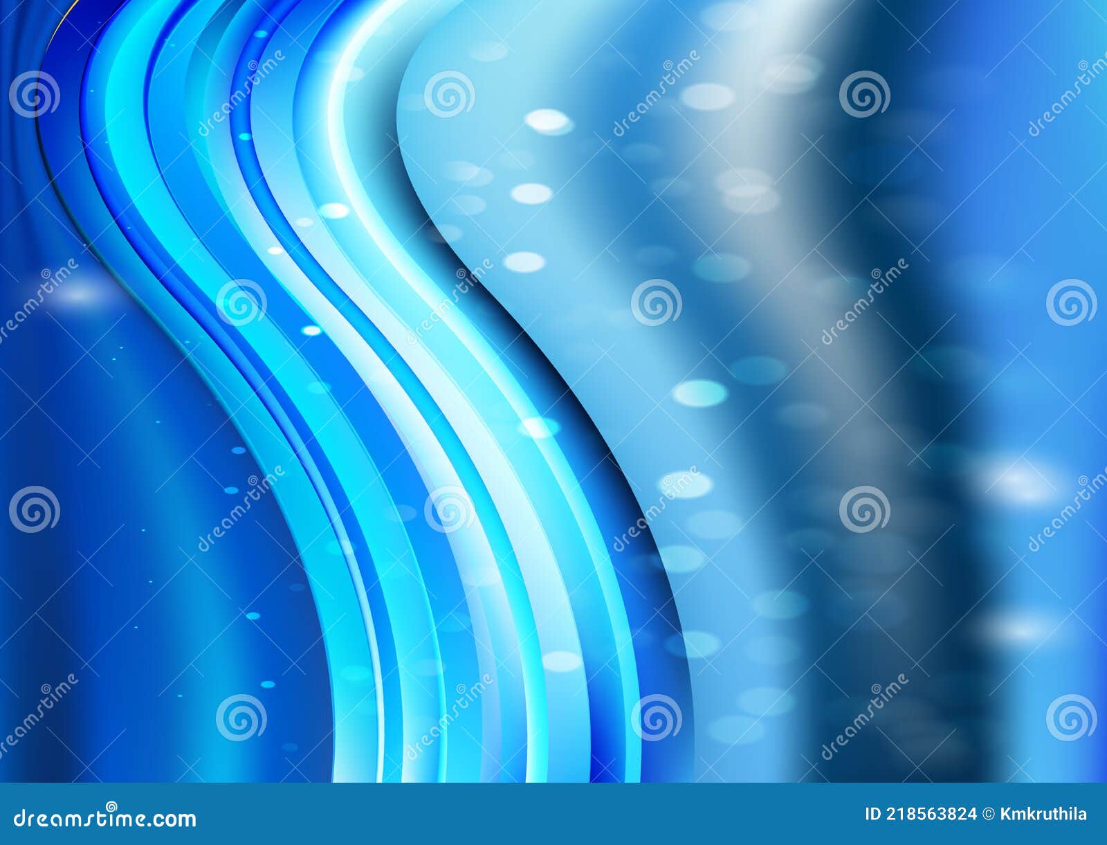 Blue Vertical Wavy Background Vector Art Stock Vector - Illustration of ...