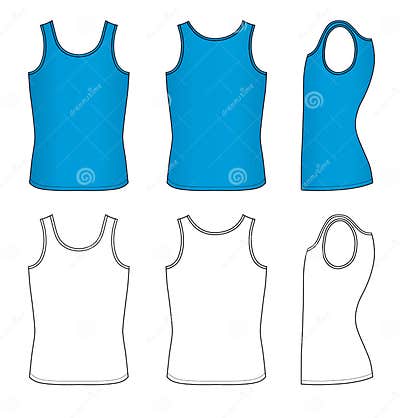 Blue vest stock vector. Illustration of stripe, short - 14257729