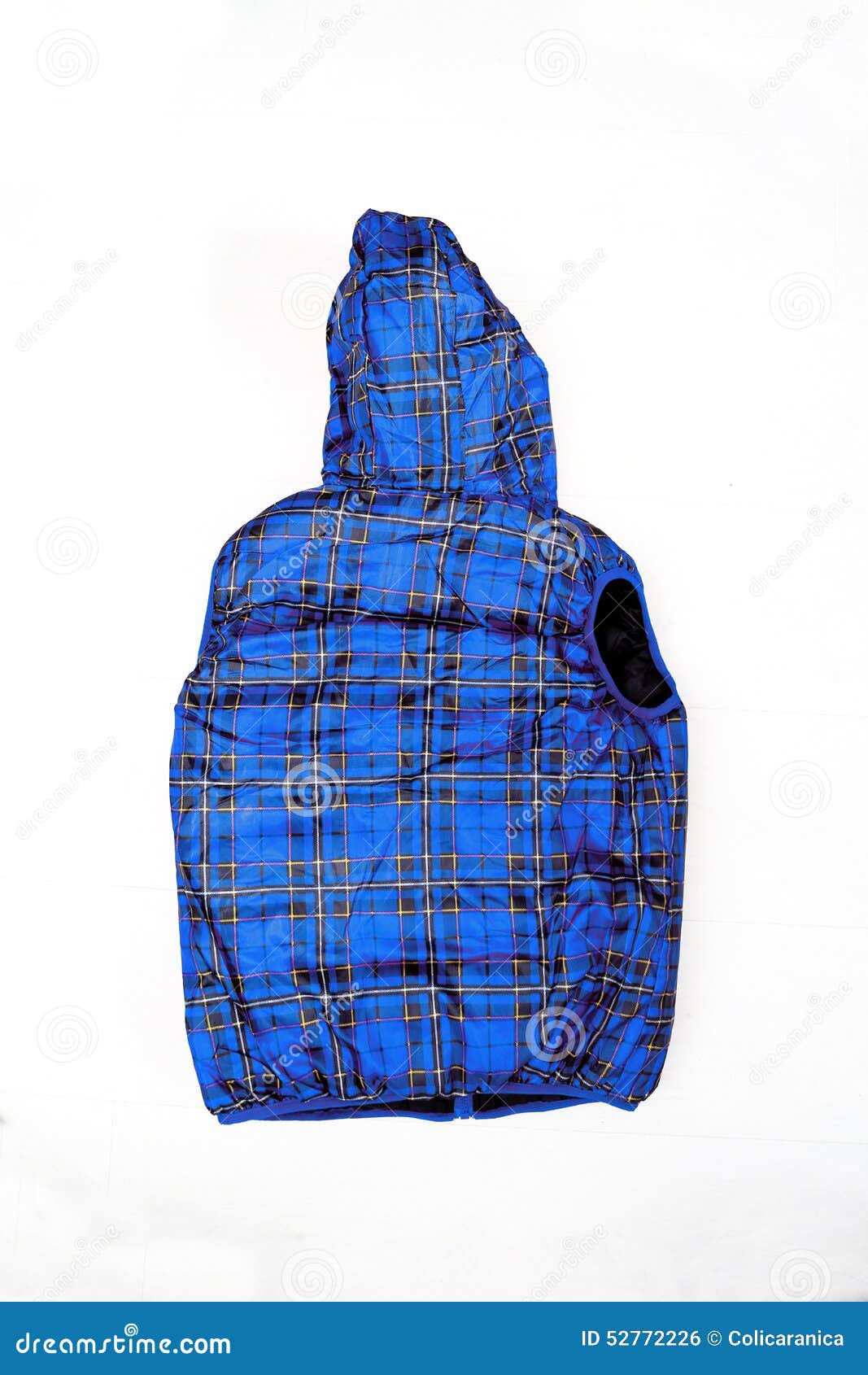 Blue Vest, Isolated on White Background Stock Photo - Image of autumn ...