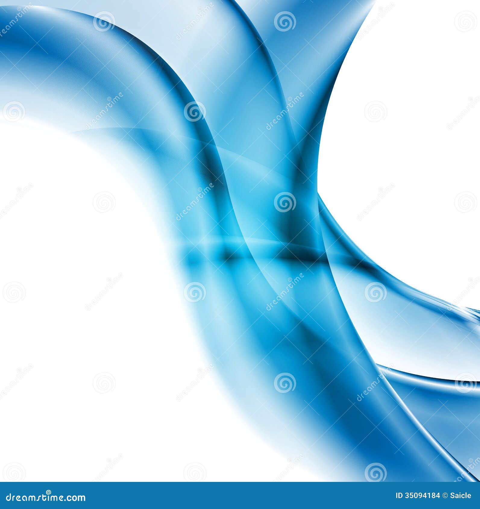 Blue Vibrant Abstract Waves Stock Vector - Illustration of motion ...