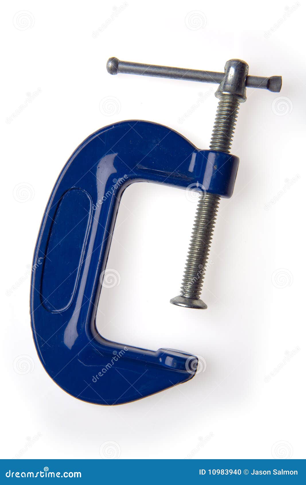 Blue vice stock photo. Image of handle, hand, colored - 10983940
