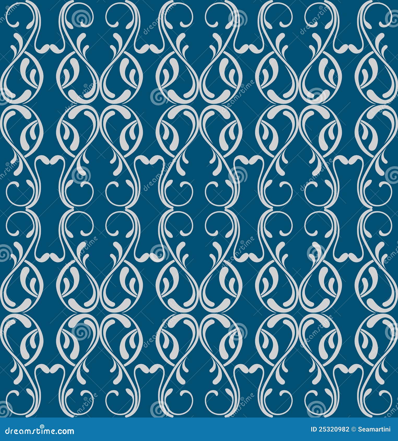 Blue Victorian Wallpaper Patterns