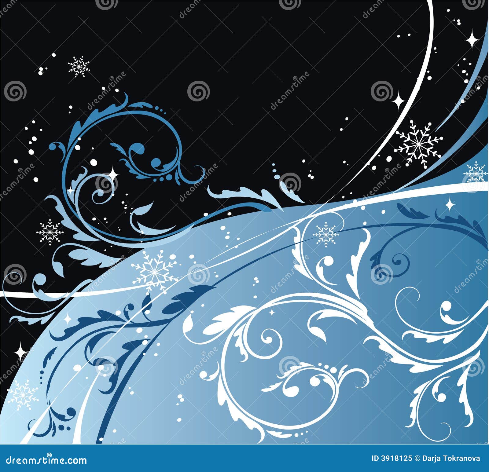 Blue vignettes stock vector. Illustration of color, card - 3918125