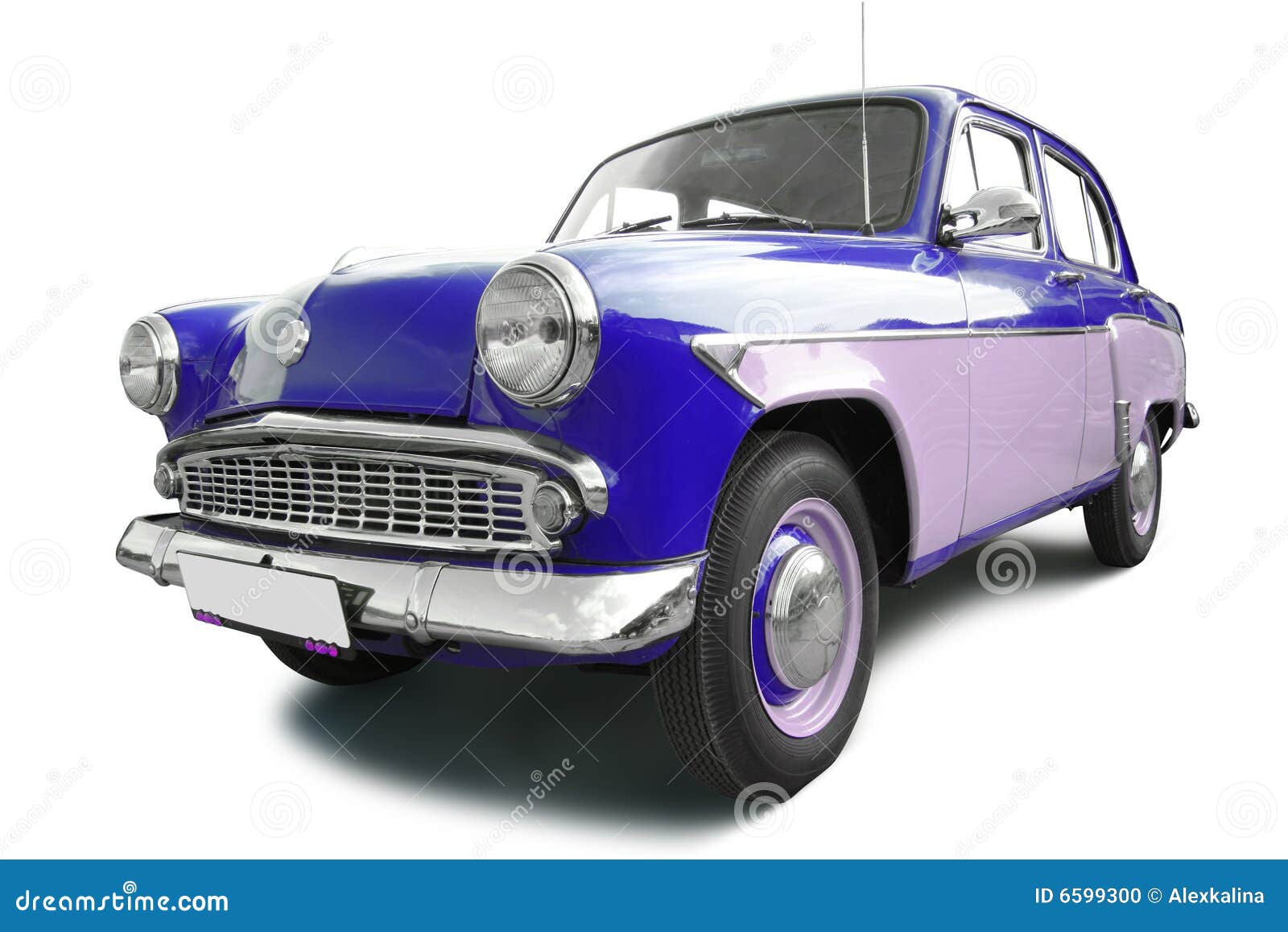 Blue vintage car stock photo. Image of motor, antique - 6599300