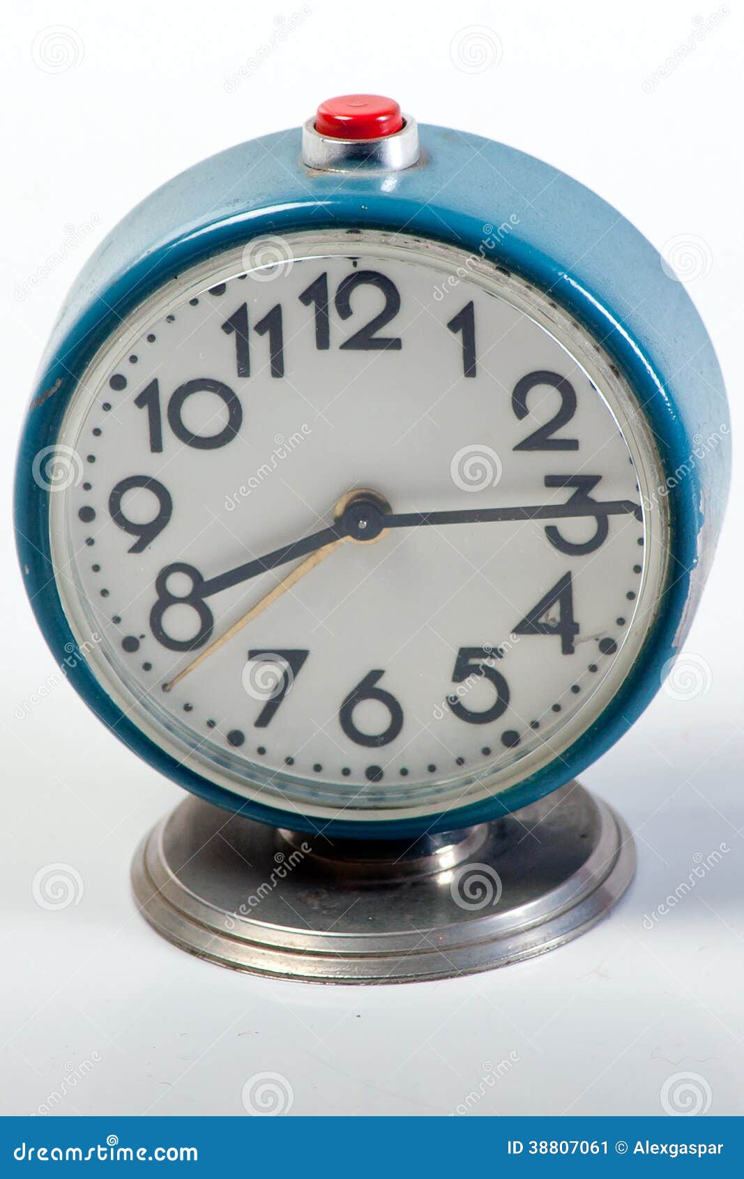 Blue Vintage Clock stock image. Image of dark, blue, classic - 38807061