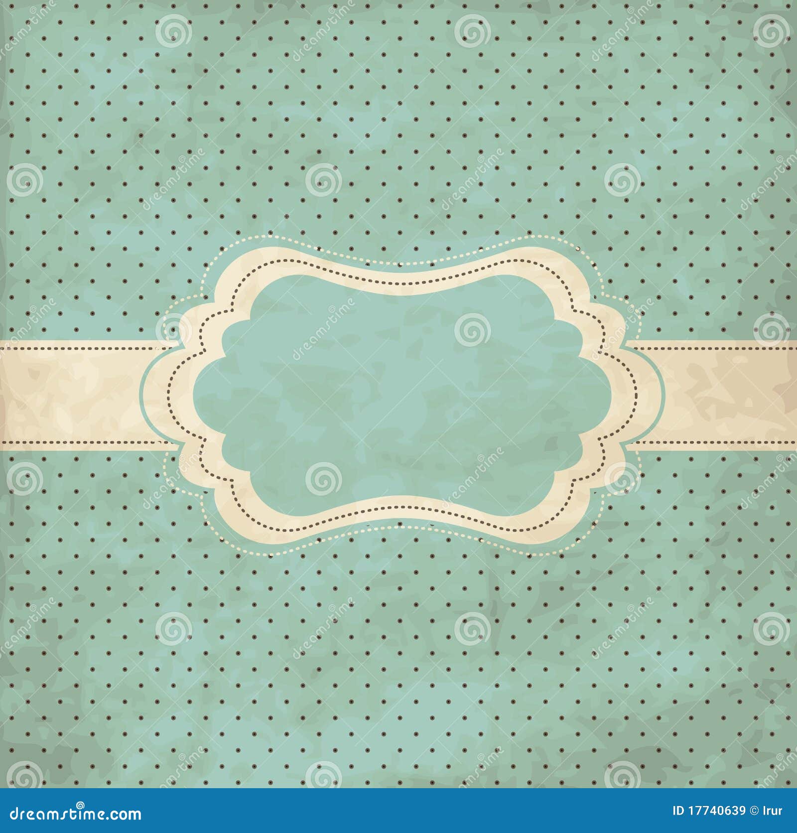 Blue vintage frame stock vector. Illustration of lattice - 17740639