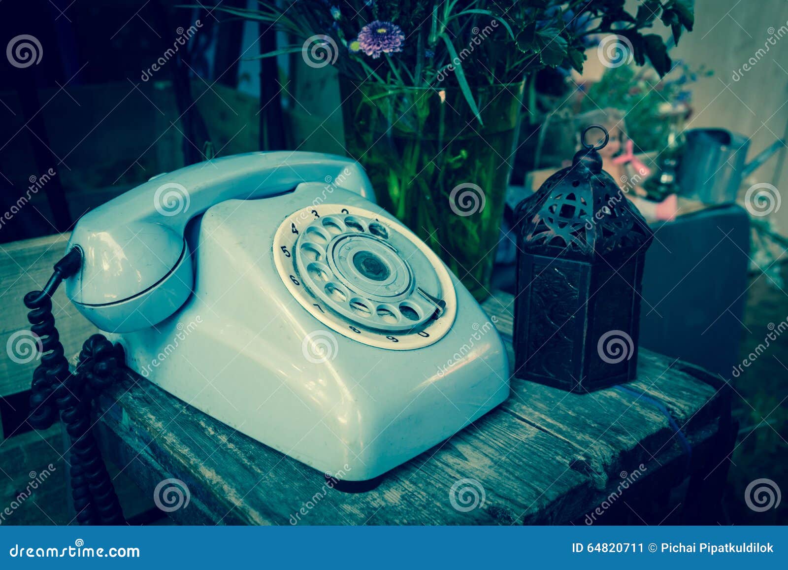 Blue vintage phone stock image. Image of dial, equipment - 64820711